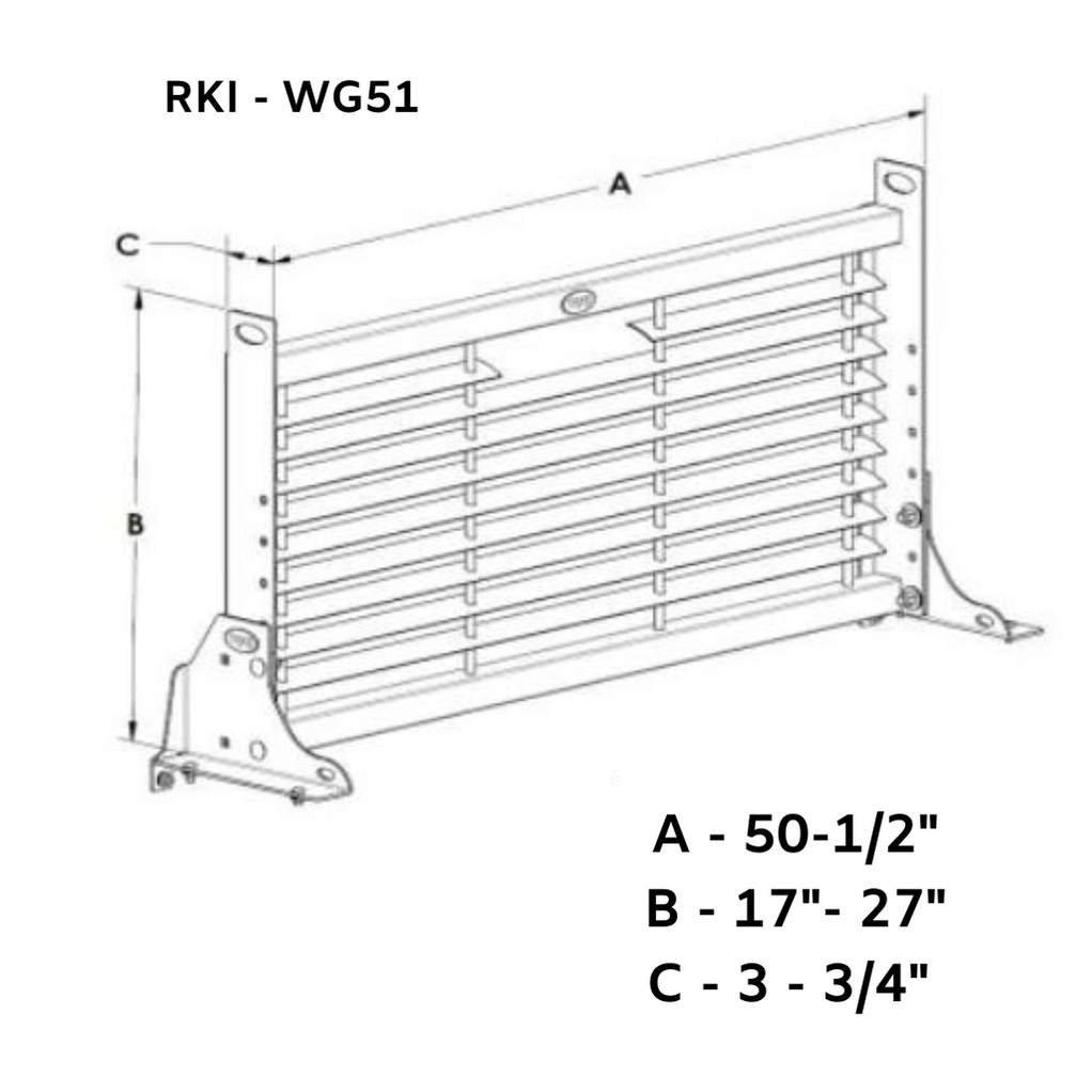 RKI Headache Rack Cab Protector For Service Body White Steel Model # W ...