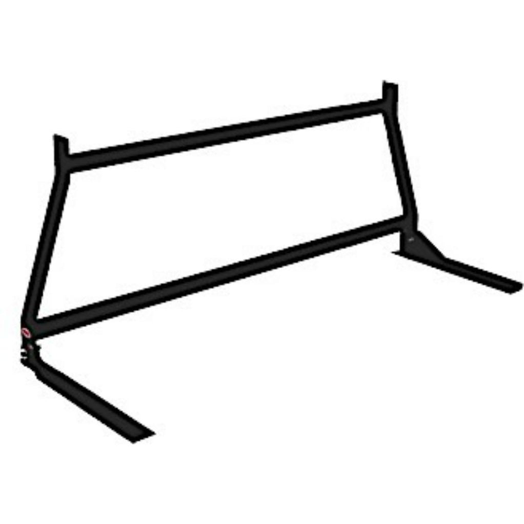 RKI Headache Rack Cab Protector Window Grille No Louver Black Steel Mo ...