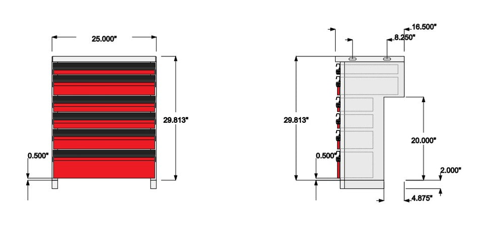 Service Body Tool Box Drawers - Elite Truck
