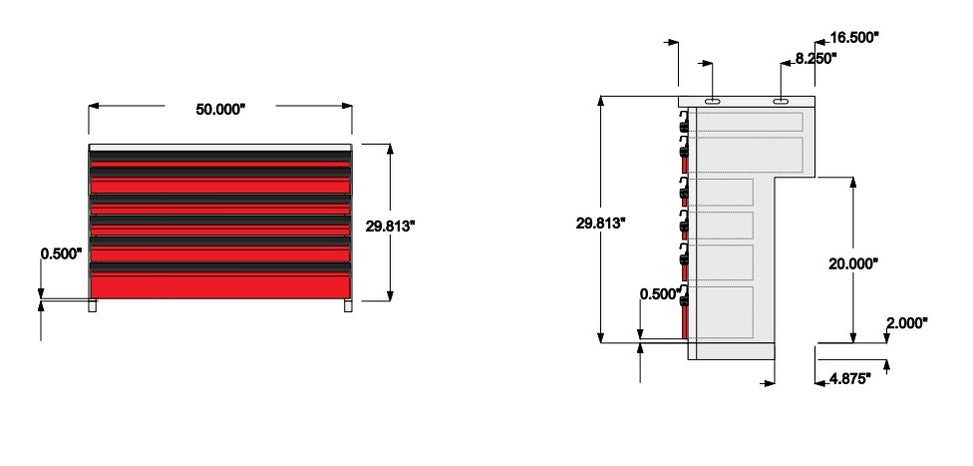 Service Body Tool Box Drawers - Elite Truck