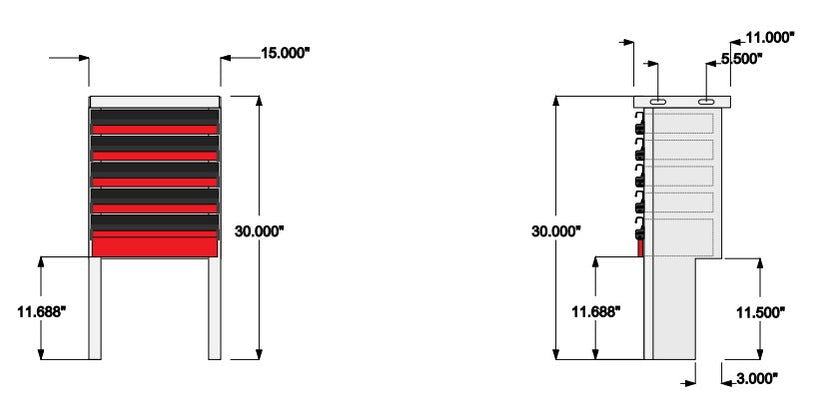 Service Body Tool Box Drawers - Elite Truck