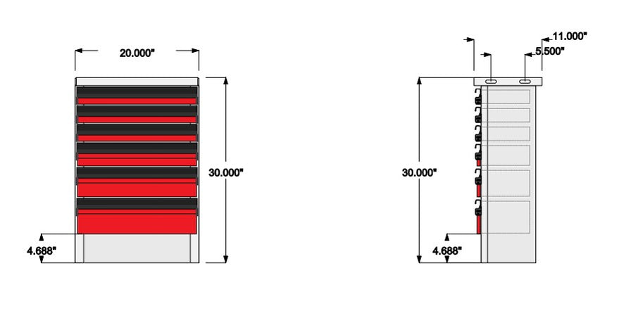 Service Body Tool Box Drawers - Elite Truck