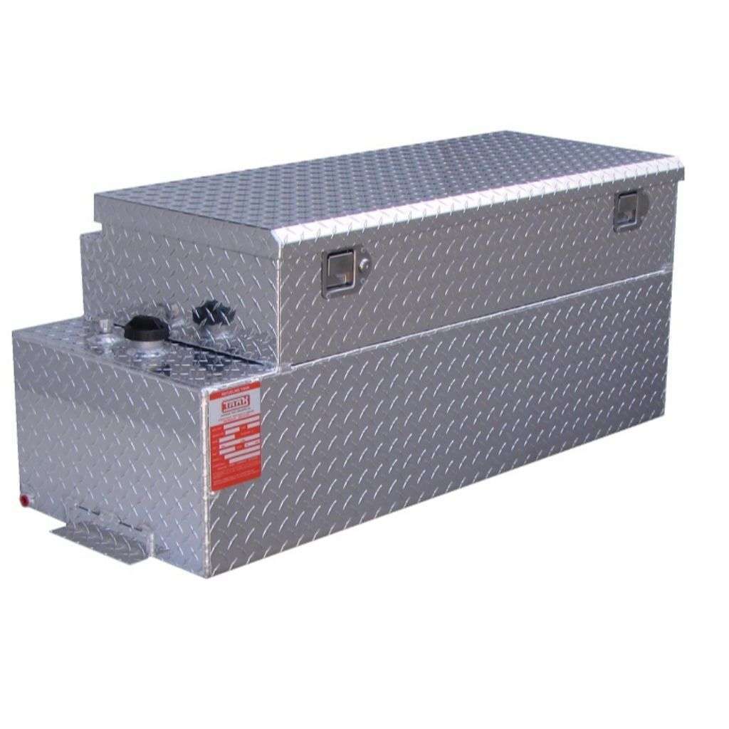 ATI 30 Gallon Diesel Auxiliary Tank/Toolbox Combo Bright Aluminum Mode ...
