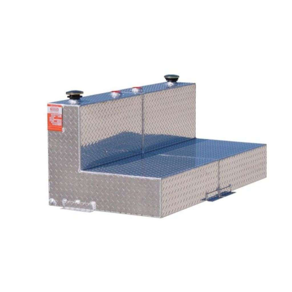 ATI 85 Gallon Split L Shaped Transfer Tank 42.5 Gallon Each Bright Alu ...