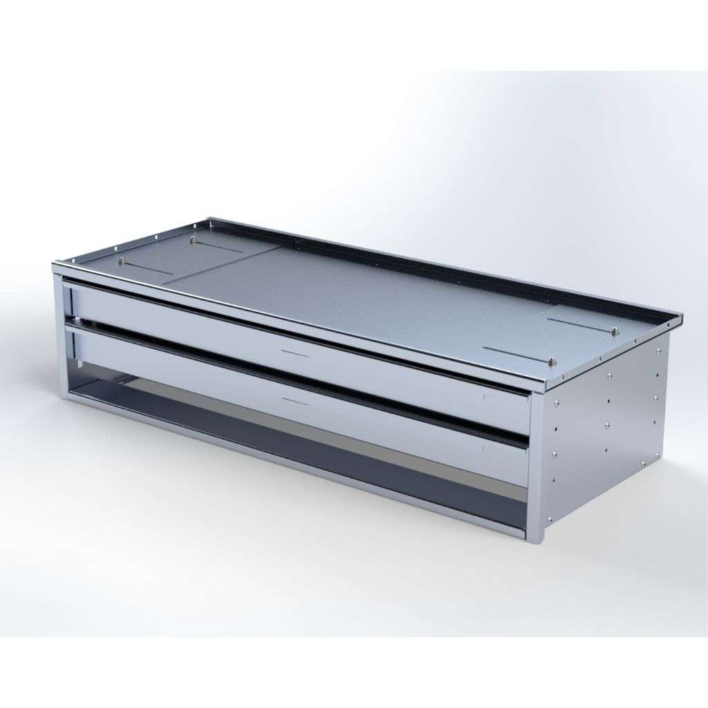 EZ-STAK Service Body Storage Drawer Unit 11"H x 44"W x 18"D Fits Readi ...