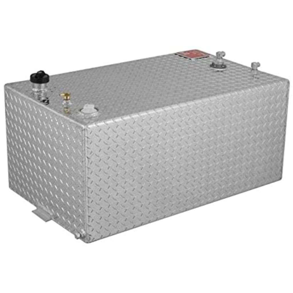 RDS 55 Gallon Rectangular Transfer Tank Bright Aluminum 36.5X22X16.5 M ...