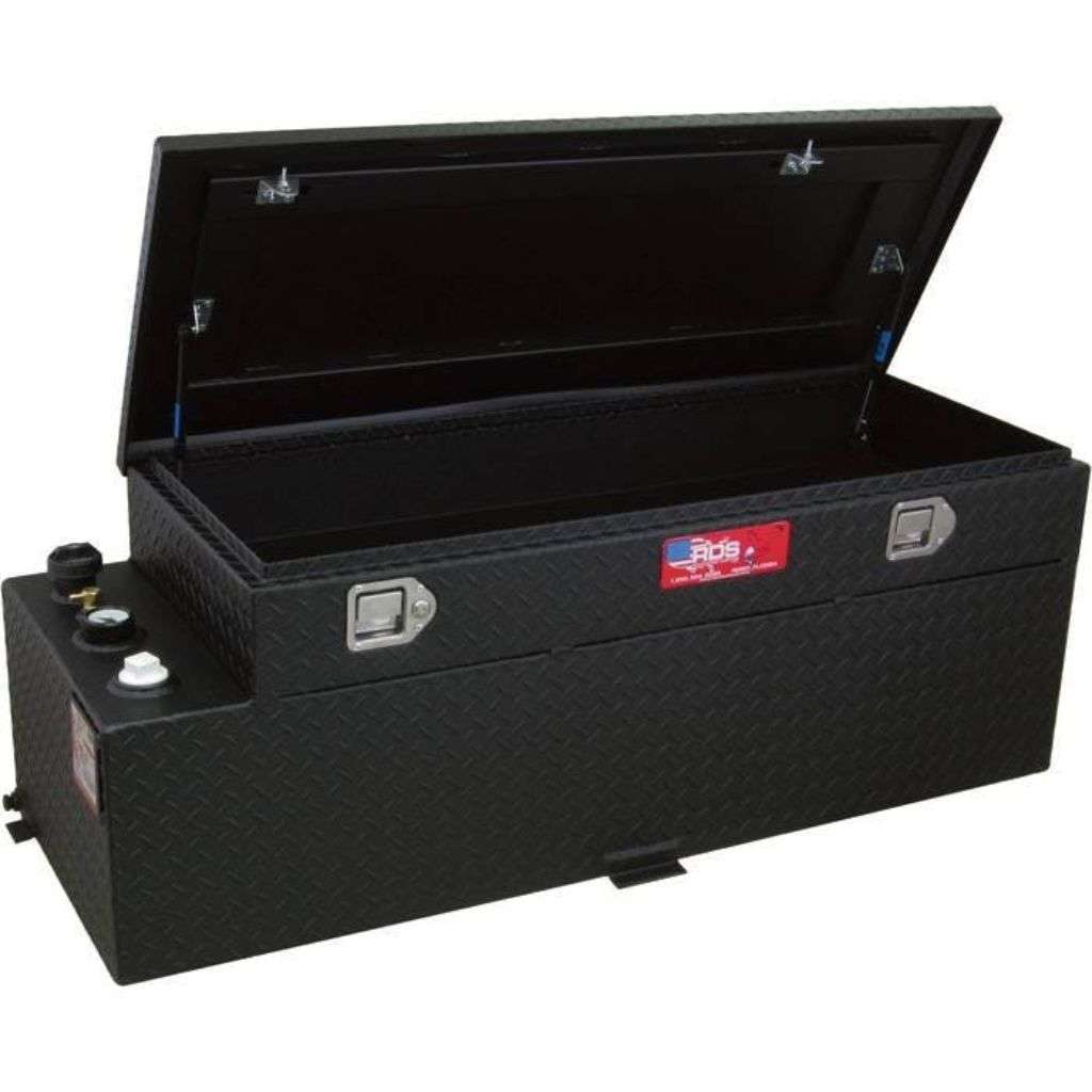 RDS 90 Gallon Transfer Tank & Toolbox Combo With 8 GPM Pump Bright Alu ...