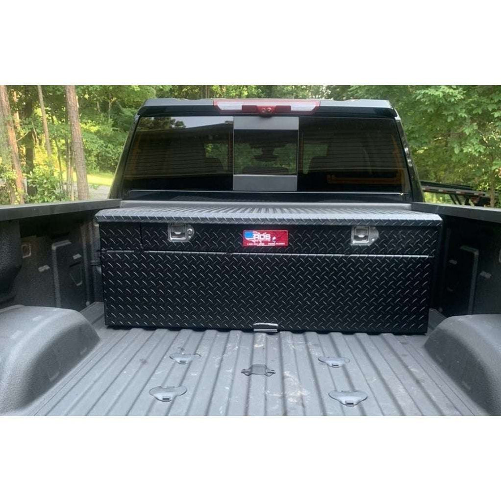 RDS 91 Gallon Auxiliary Fuel Tank & Toolbox Combo Black Aluminum 55X30 ...