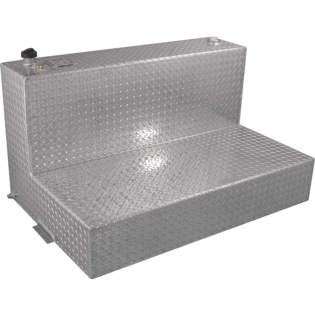 RDS 95 Gallon L Shaped Transfer Tank Bright Aluminum 48X32X26 Model ...