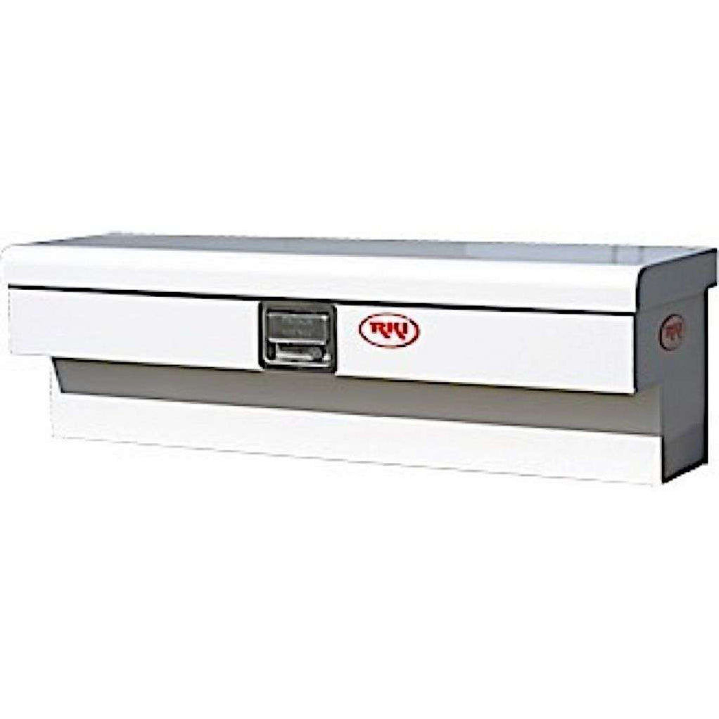 RKI Side Mount Truck Tool Box White Steel Model 43S — Elite Truck