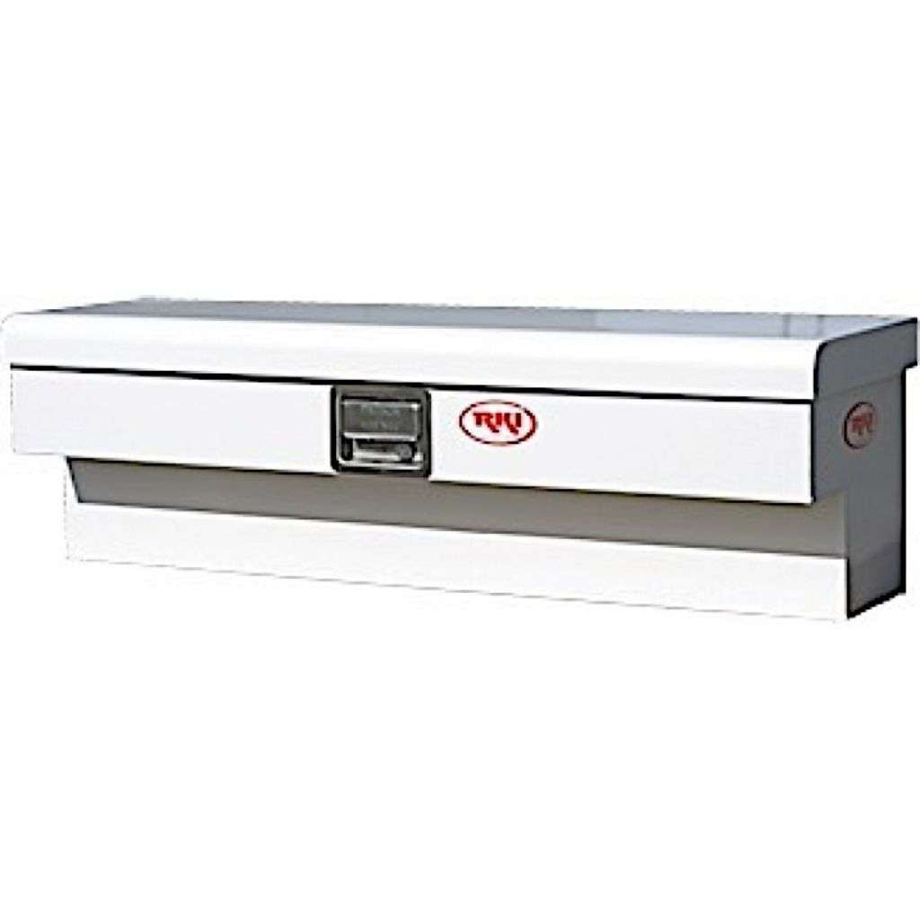 RKI Side Mount Truck Tool Box White Steel Model 43S — Elite Truck