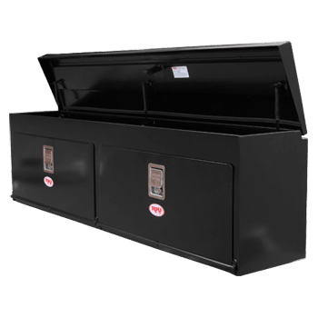 RKI Chest Box With Top Opening Lid 72x20x14 Black 14 Gauge Steel Model ...