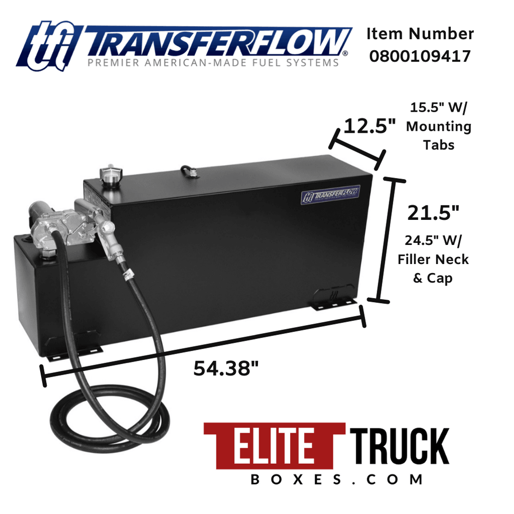 Transfer Flow 50 Gallon Fuel Transfer Tank System Diesel or Gasoline ...