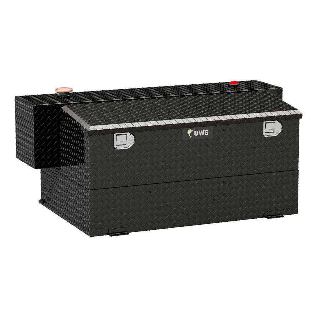 UWS Gloss Black Hammerhead-Style 100-Gallon Aluminum Combo Transfer Ta ...