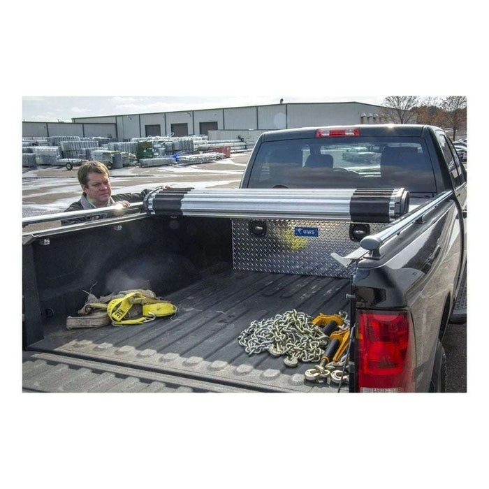 Aluminum Truck Bed Toolbox UWS Secure Lock Under Tonneau Tool Box - 48 ...