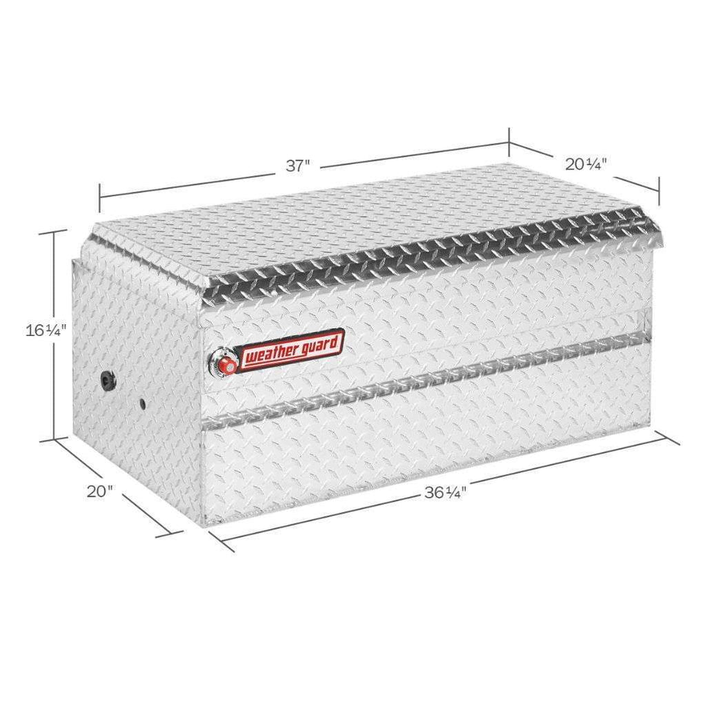 Weather Guard Chest Tool Box Compact Bright Aluminum 37X20.25X17 Model ...
