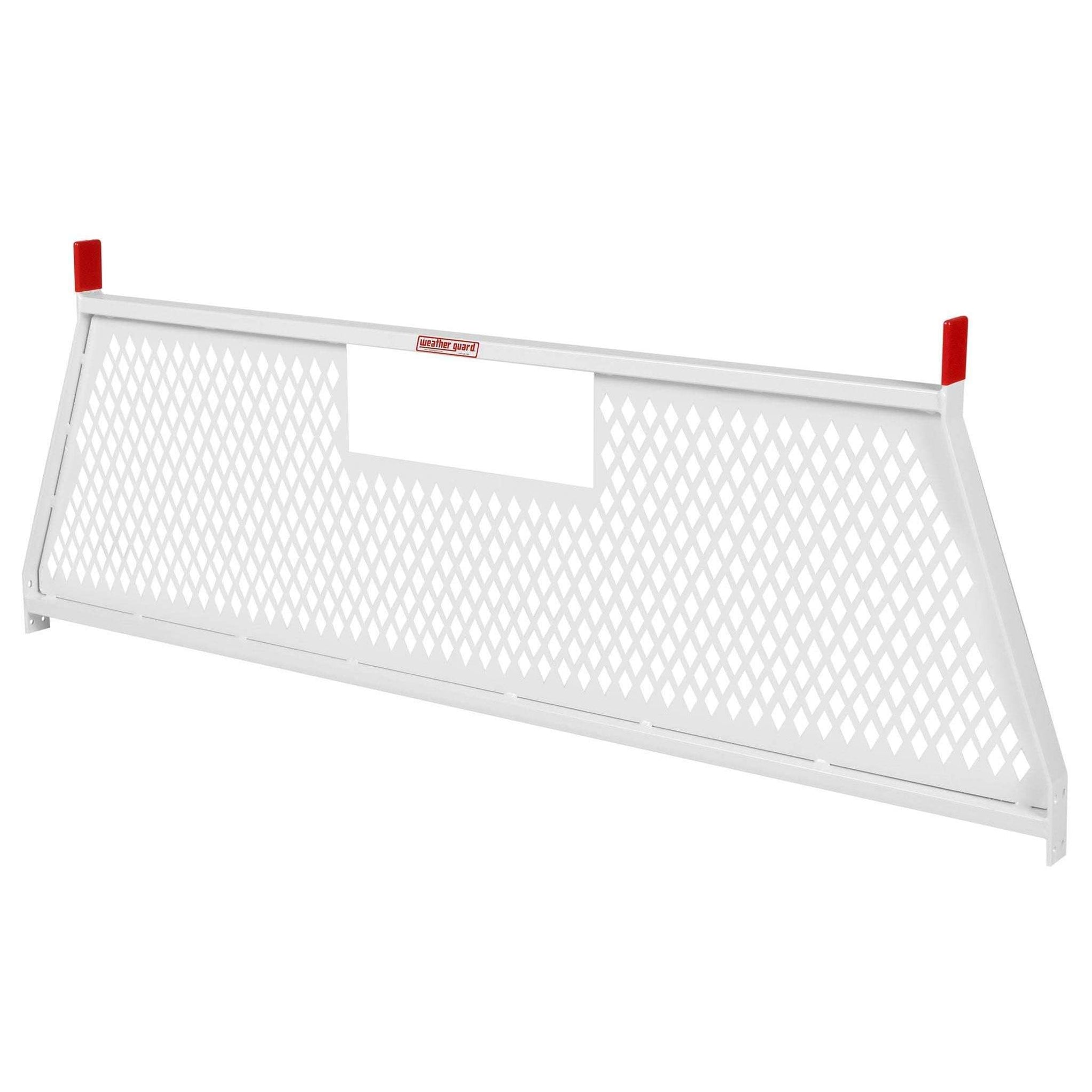 Weather Guard Headache Rack Cab Protector Protect-A-Rail® White Steel ...