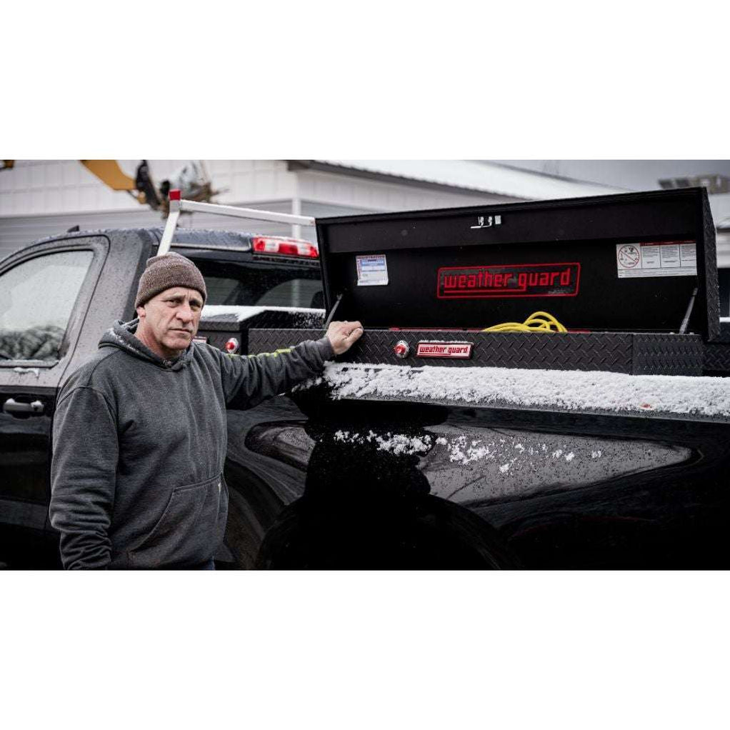 Weather Guard Side Mount Tool Box Textured Matte Black Aluminum 41X17X ...