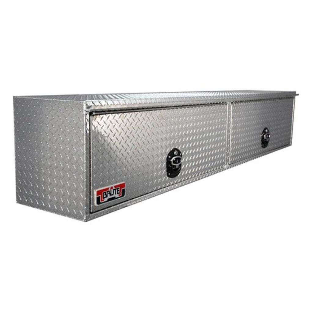 Westin Brute 80-HTB96C Top Mount Tool Box 96" Bright Aluminum Double D ...