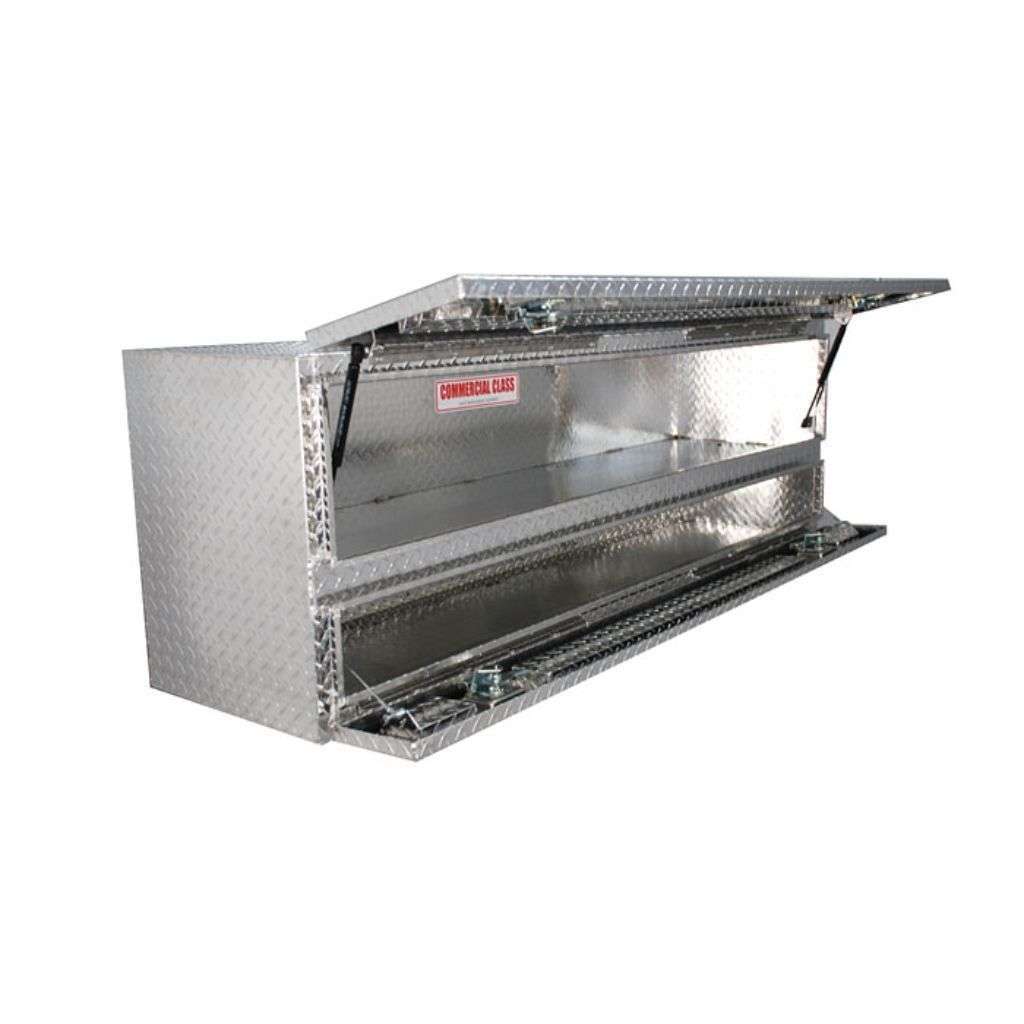 Westin Brute TB400-72 Top Mount Tool Box 72" Bright Aluminum Double Do ...